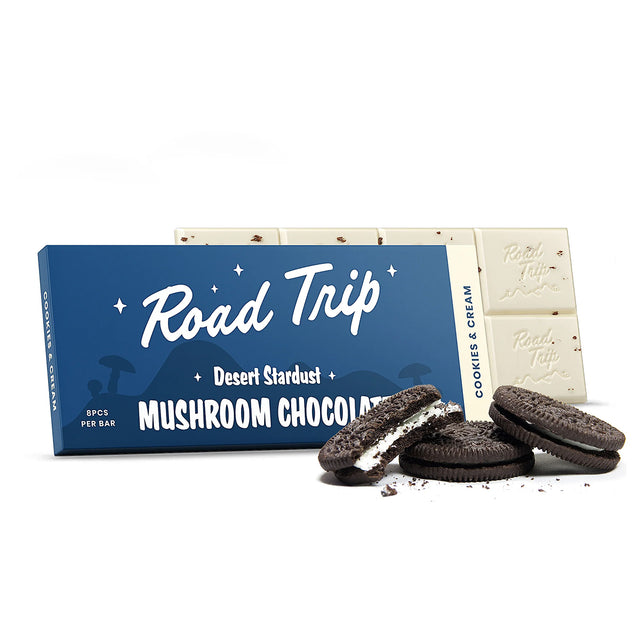 Desert Stardust Mushroom Chocolate Bar - Cookies & Cream