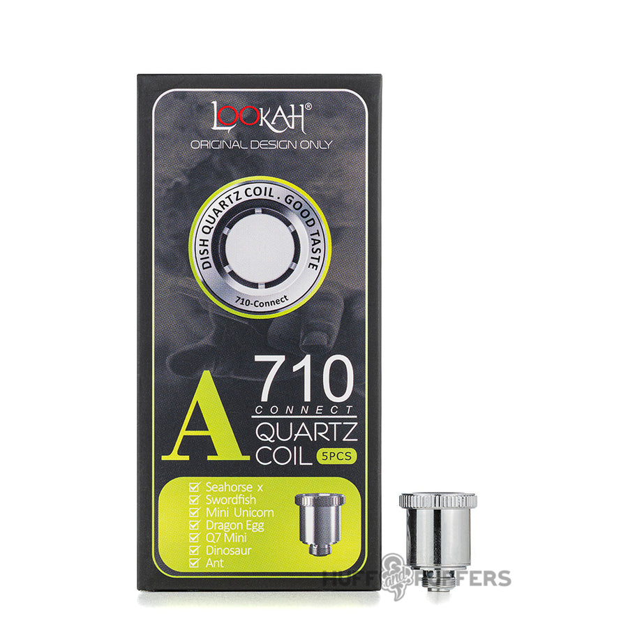 Lookah 710 Quartz Wax Dish Coils | 5 Pack for $24.99