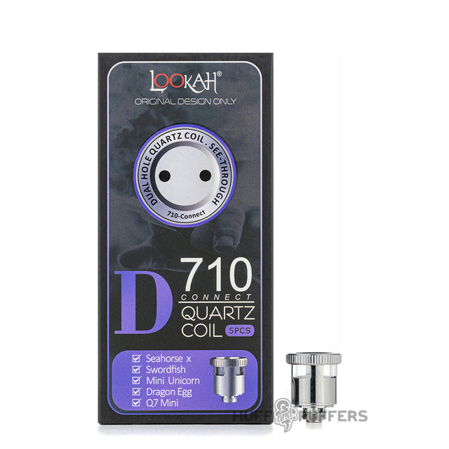 Lookah 710 Quartz Wax Dish Coils | 5 Pack for $24.99