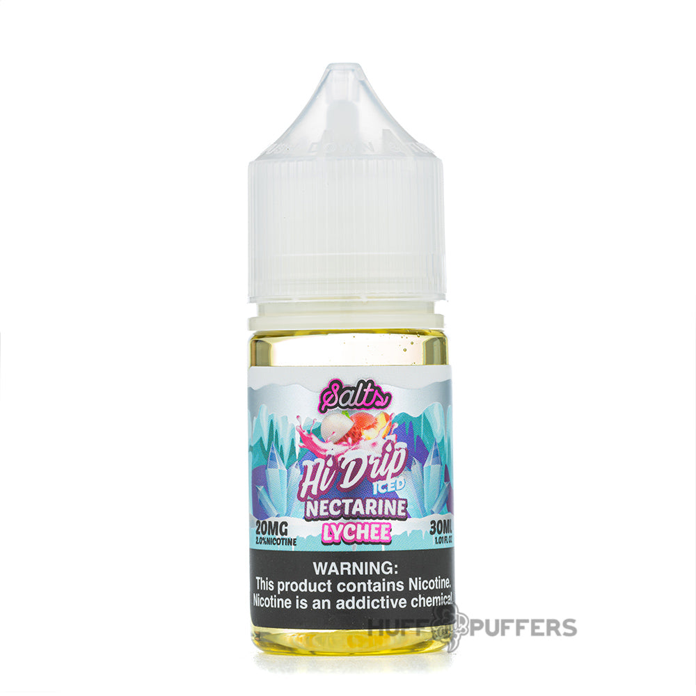 Iced Nectarine Lychee Salt Nicotine E-Juice | Hi-Drip – Huff & Puffers