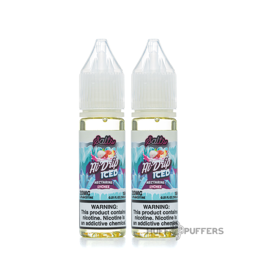 Iced Nectarine Lychee Salt Nicotine E-Juice | Hi-Drip – Huff & Puffers