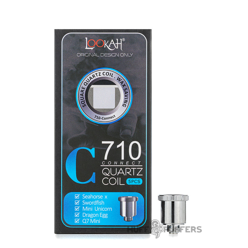 Lookah 710 Quartz Wax Dish Coils | 5 Pack for $24.99