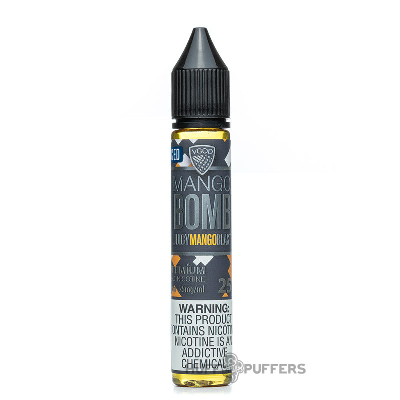 Iced Mango Bomb Salt Nicotine E-Juice 30mL | VGOD $9.99 – Huff & Puffers