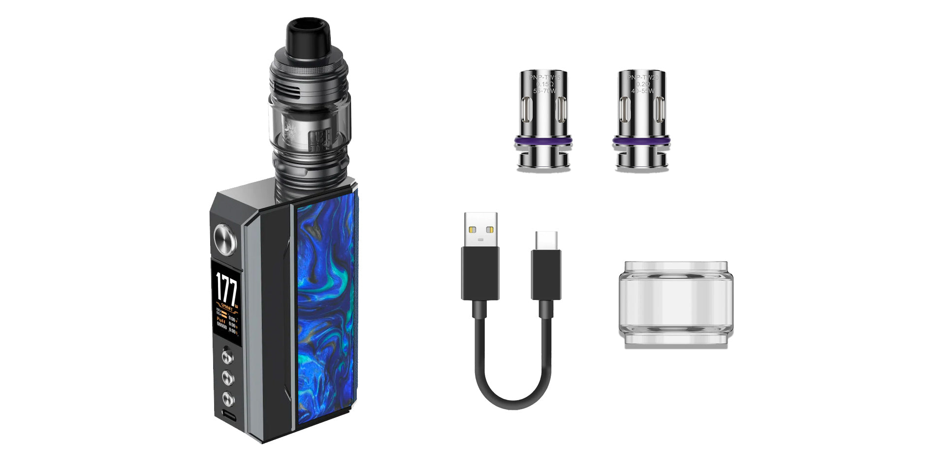Voopoo Drag 4 Starter Vape Kit 177W - $54.99 – Huff & Puffers