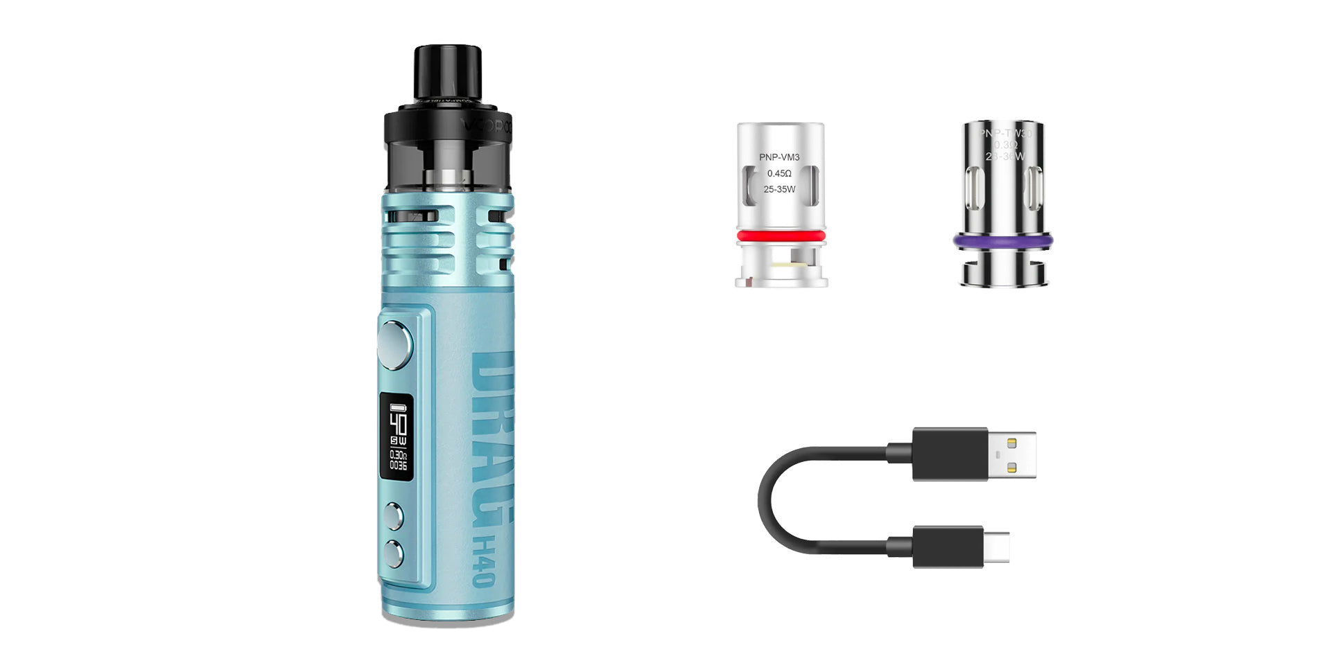 Voopoo Drag H40 Pod System Kit — $27.99 – Huff & Puffers
