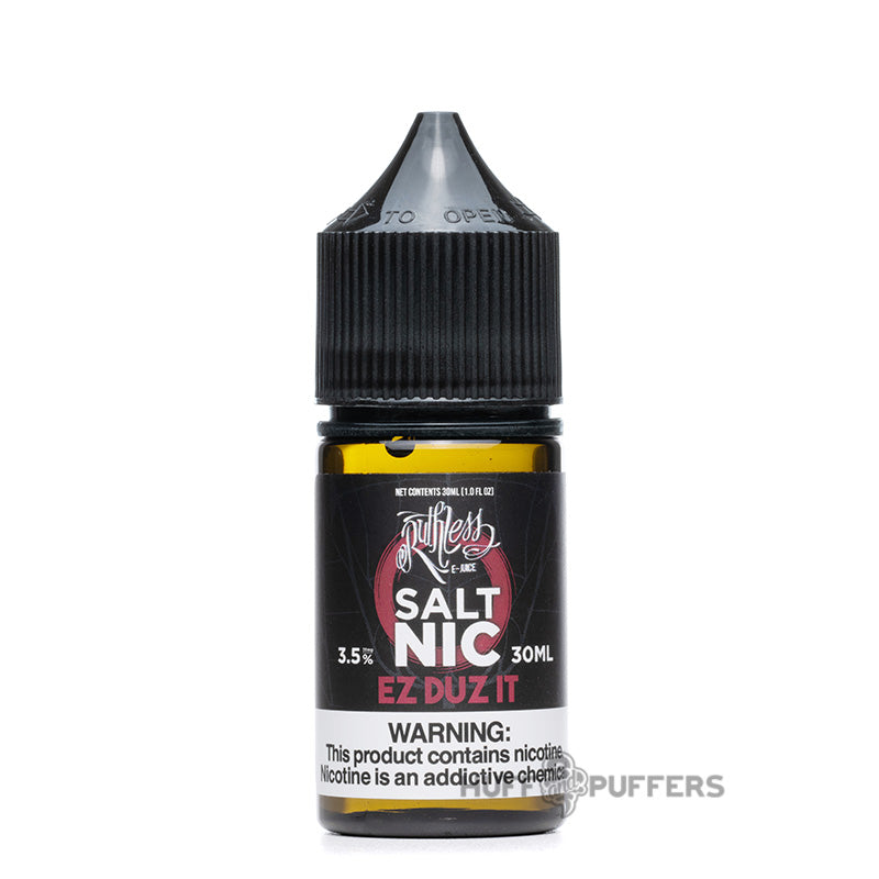 Ez Duz It Salt Nic E-Juice 30mL | Ruthless Vapor $10.99 – Huff & Puffers