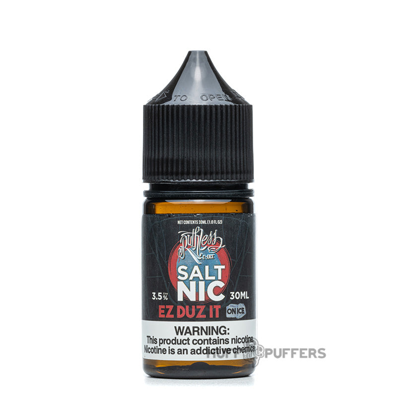 Ez Duz It On Ice Salt Nicotine E-Juice 30mL | Ruthless Vapor – Huff & Puffers